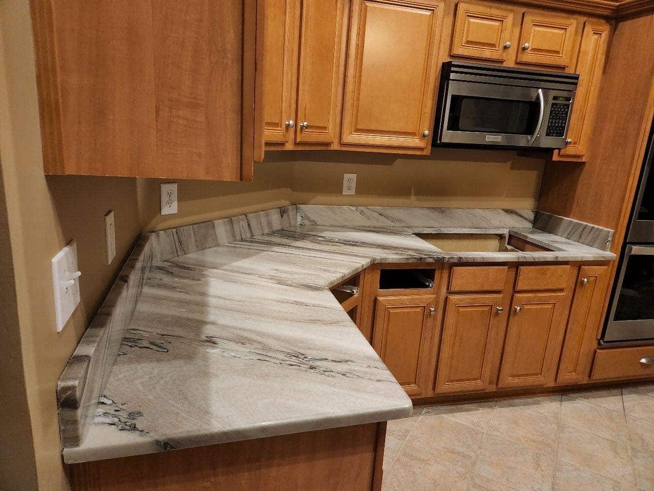 Granite Countertops GMQ Tops - Another job with Bruno White – 80 sqft ...