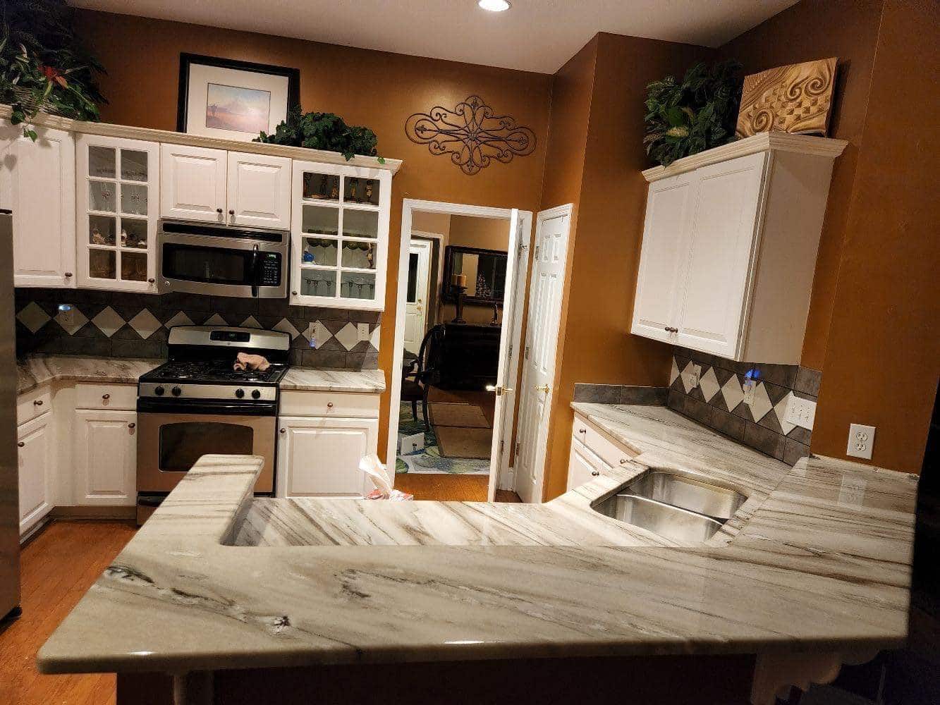 Granite Countertops GMQ Tops - Bruno White – 58 sqft – $4470