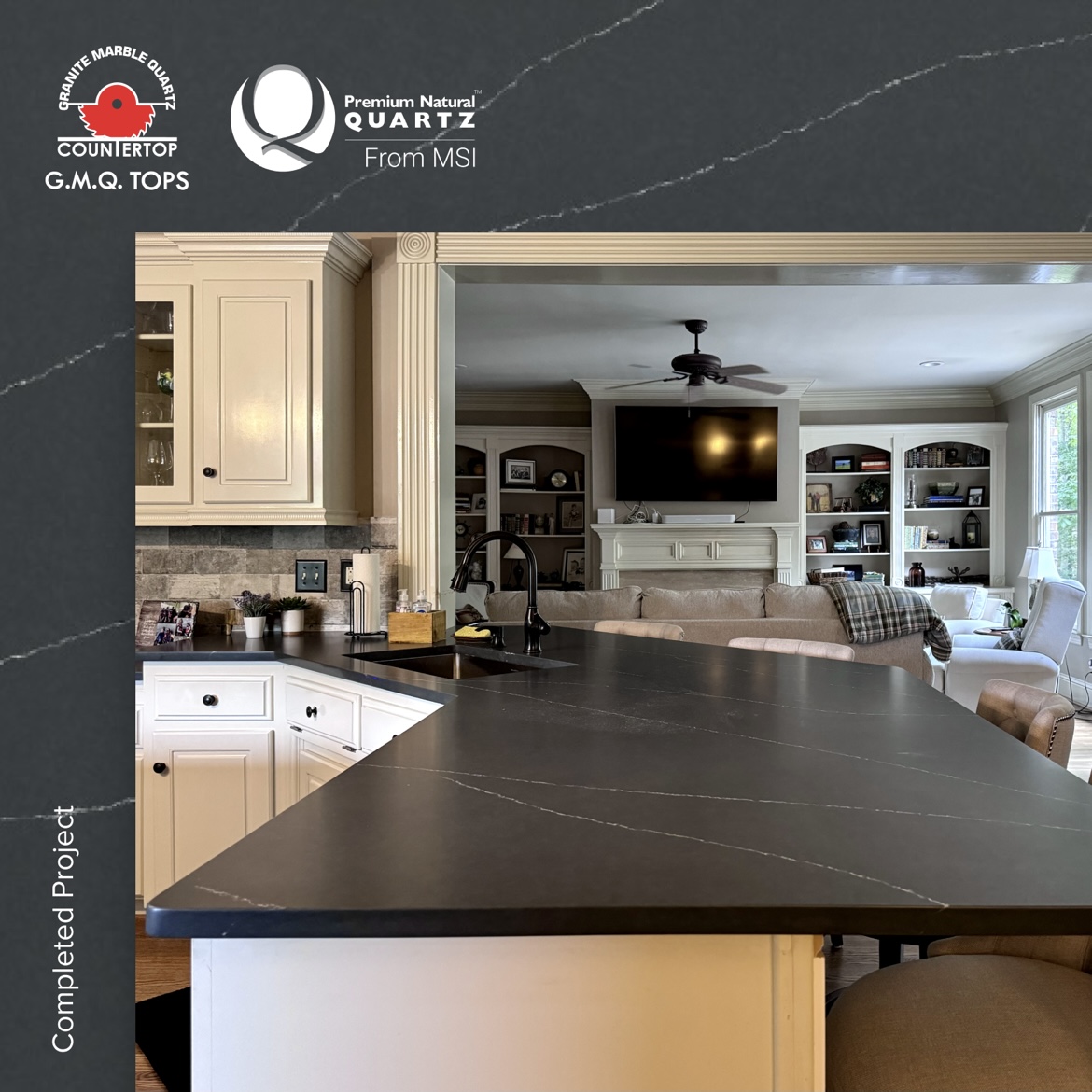 Granite Countertops GMQ Tops - Completed Project