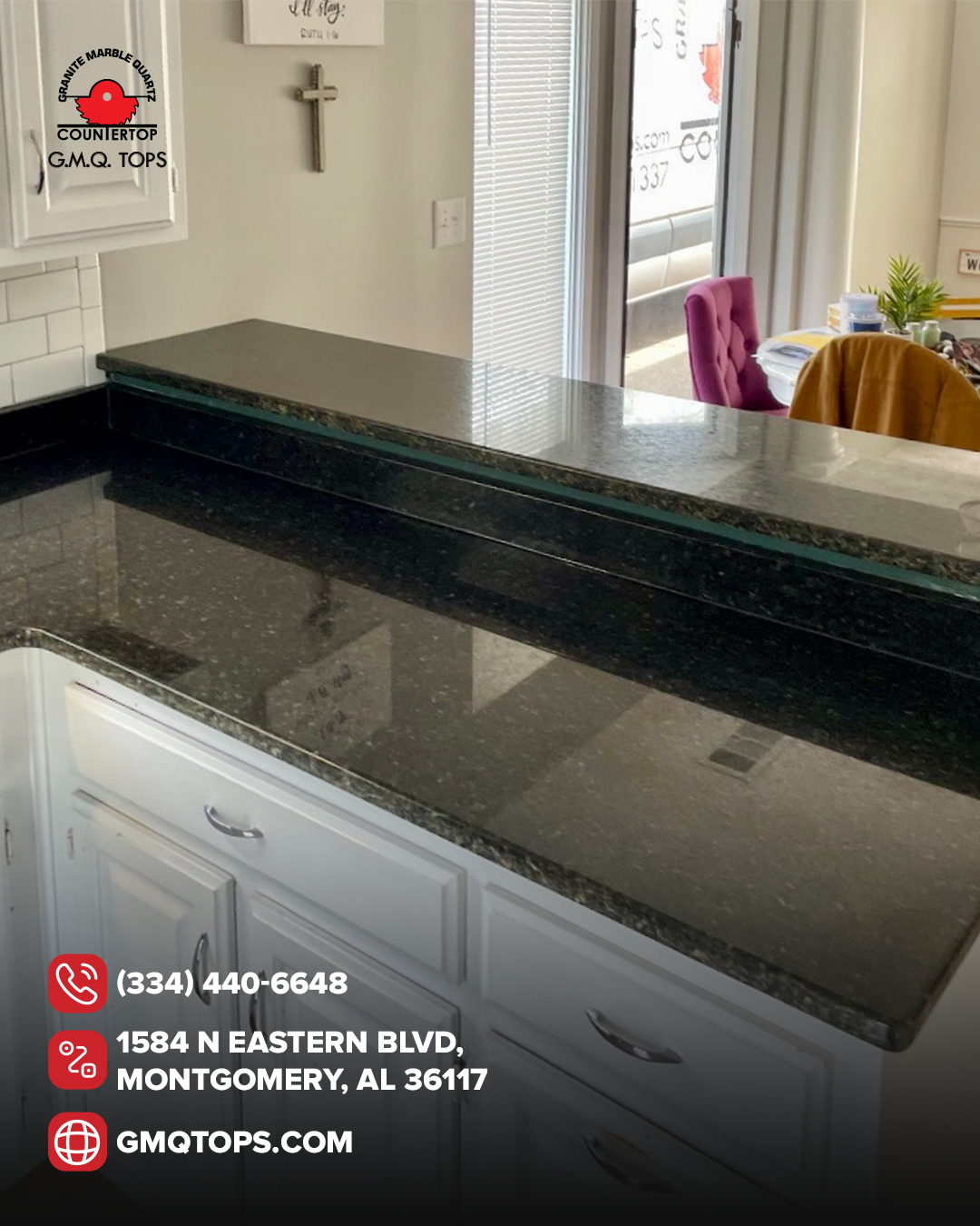 Granite Countertops GMQ Tops - Dark Countertops: A Bold and Timeless Choice