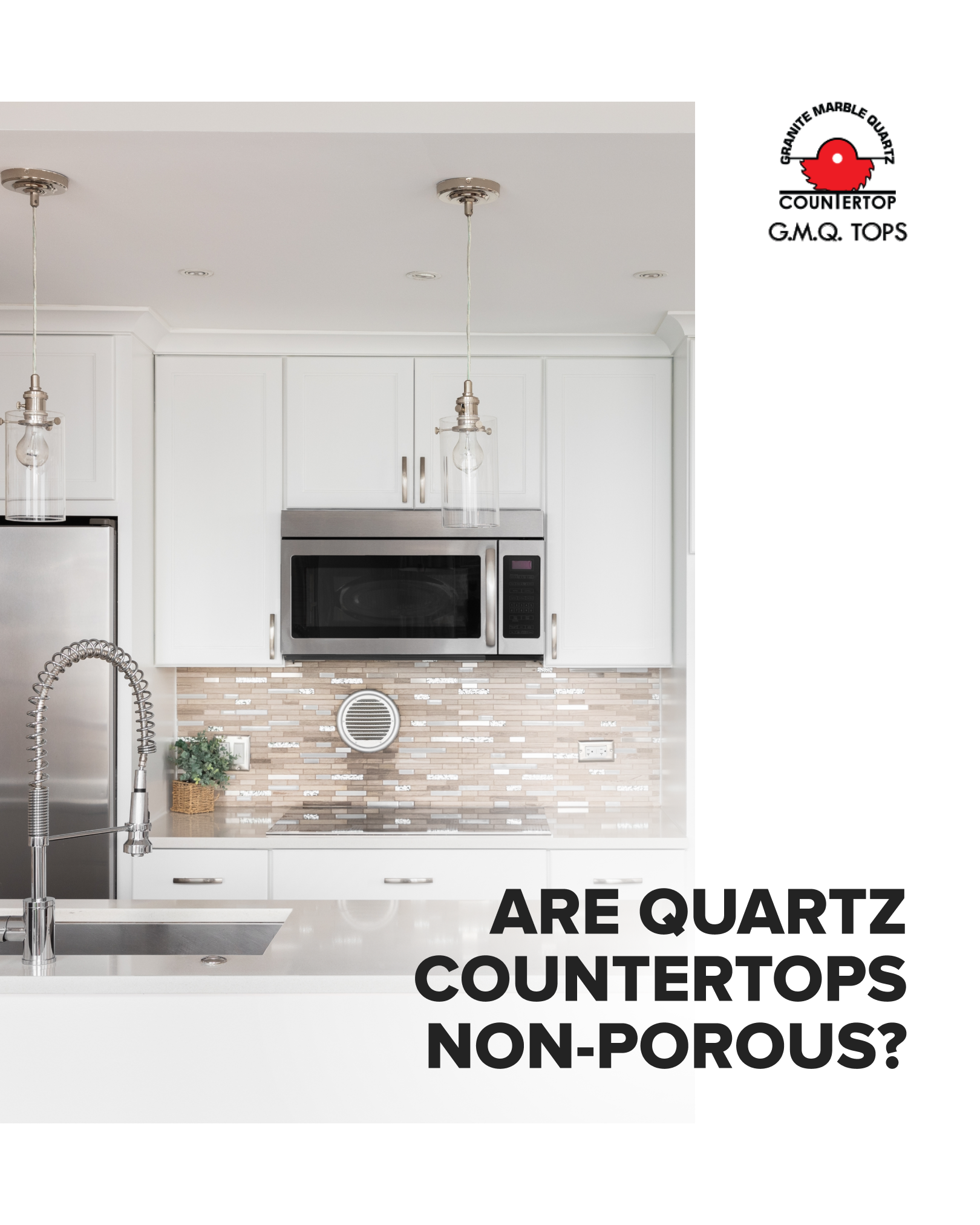 Granite Countertops GMQ Tops - Are quartz countertops non-porous?